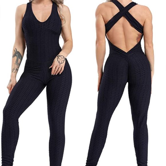 Pants & Jumpsuits | Amazon Workout Jumpsuit | Poshmark